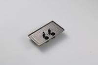 China Electroplated Cabinet Drawer Furniture Hardware Pulls Zinc Alloy 75 * 44 * 17 Mm OEM for sale