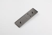 China Rectangle Antique Style Furniture Hardware Drawer Pulls With Fasteners Parts for sale