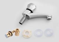 China Contemporary Unique Kitchen Single Handle Sink Faucets Chrome Plated Sanitary Ware for sale