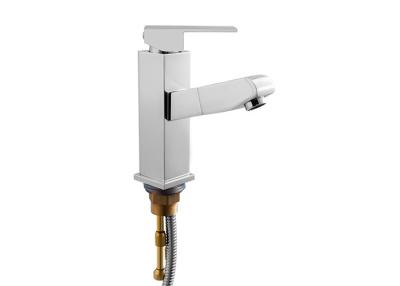 China Mono Polished Brass Bathroom Faucets , Basin Mixer Taps Long Life Span for sale