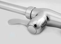 China Commercial Kitchen Single Hole Sink Faucets Fit Counter Hole From 40mm To 48mm for sale