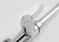 China Commercial Kitchen Single Hole Sink Faucets Fit Counter Hole From 40mm To 48mm for sale