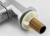China Single Hole Kitchen Sink Faucets Mechanical Deck Mounted Plated And Brushed for sale