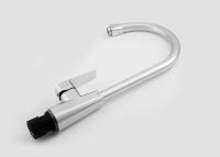 China Kitchen Mixer Sink Faucets Mechanical Deck Mounted Plated / Plate Chrome for sale