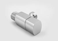 China Special Shaped Double Head Sink Faucets Angle Valve Simply / Plate Chrome for sale