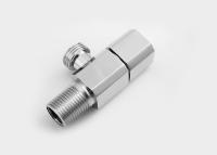 China Square / Hexagon Sink Faucets Double Head Angle Valve Zinc Alloy Material for sale