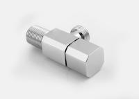 China Square / Hexagon Sink Faucets Double Head Angle Valve Zinc Alloy Material for sale