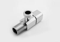 China Square / Hexagon Sink Faucets Double Head Angle Valve Zinc Alloy Material for sale