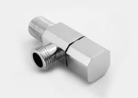 China Square / Hexagon Sink Faucets Double Head Angle Valve Zinc Alloy Material for sale