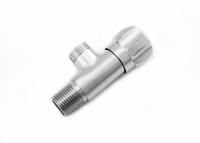 China Round Shape Double Heads Mixer Angle Valve Zinc Alloy / Plate Chrome Finish for sale
