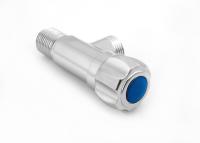 China Round Shape Double Heads Mixer Angle Valve Zinc Alloy / Plate Chrome Finish for sale