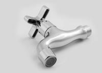 China Kitchen / Bathroom Sink Faucets 260g Chrome Plated Finishing Brass Water Taps for sale