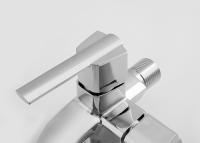 China Multi Functions Handle Sink Faucets Plate Chrome / Zinc Alloy Open mounting Water Tap for sale