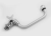 China Universal Commercial Kitchen Faucets Stainless Steel Pipe Brass Water Taps for sale
