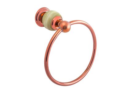 China New Design Bathroom Accessories Towel Ring Brass and Bowlder & Rose Gold Plating for sale