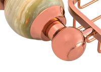 China Bathroom Accessories Wall Mounted Soap Dish Brass Rose Gold Plating for sale
