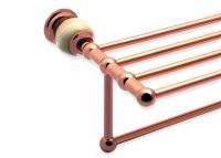 China Plate Rose Gold Finishing Towel Shelf  Bathroom Accessories Towel Racks for sale