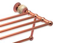 China Plate Rose Gold Finishing Towel Shelf  Bathroom Accessories Towel Racks for sale
