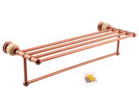 China Plate Rose Gold Finishing Towel Shelf  Bathroom Accessories Towel Racks for sale