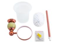 China Modern Design Toilet Brush & Holder Concealed Screw Mounting Bathroom Stuff for sale