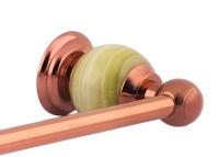 China Hotel and Family Brass Bathroom Accessory Single Towel Bar With Boulder Handle for sale