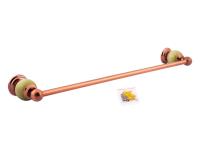 China Hotel and Family Brass Bathroom Accessory Single Towel Bar With Boulder Handle for sale
