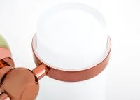 China Commercial Double Tumbler Holder Rose Gold Color Bathroom Products For Hotel for sale