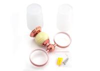 China Commercial Double Tumbler Holder Rose Gold Color Bathroom Products For Hotel for sale