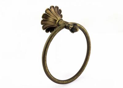 China Decorative Design Bathroom Accessory Towel Ring with Antique Brass Material for sale
