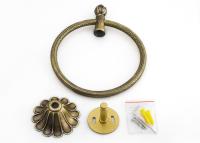 China Decorative Design Bathroom Accessory Towel Ring with Antique Brass Material for sale