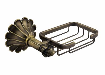 China Bathroom Items / Bathroom Accessories Wall Mounted Soap Dish Antique Brass Plated for sale