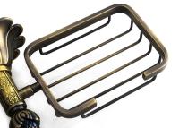 China Bathroom Items / Bathroom Accessories Wall Mounted Soap Dish Antique Brass Plated for sale