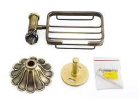 China Bathroom Items / Bathroom Accessories Wall Mounted Soap Dish Antique Brass Plated for sale