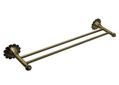 China Modern Design 886g Light Double Towel Bar Antique Brass Bathroom Essentials for sale
