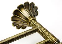 China Modern Design 886g Light Double Towel Bar Antique Brass Bathroom Essentials for sale