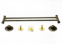 China Modern Design 886g Light Double Towel Bar Antique Brass Bathroom Essentials for sale