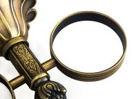 China Antique Brass Bathroom Fittings Double Tumbler Holder Brass Material For Hotel for sale