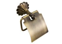 China Special Design Bathroom Accessories Antique Toilet Paper Holder Brass Material for sale