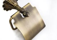 China Special Design Bathroom Accessories Antique Toilet Paper Holder Brass Material for sale