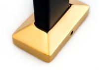 China Gold Painting Bathroom Fittings Toilet Brush Holder For Hotel / Family Bathroom for sale