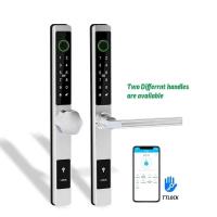 China Fingerprint Narrow Frame Door Lock Waterproof IP65 For Home for sale