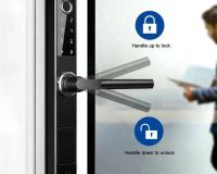 China Narrow Aluminum Frame Bluetooth Smart Door Lock For Apartment for sale