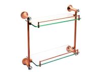 China Bathroom Accessory Single Glass Double  Plate Rose Gold  Zinc Alloy and Crystal for sale
