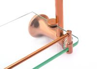 China Bathroom Accessory Single Glass Double  Plate Rose Gold  Zinc Alloy and Crystal for sale