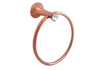China Wall-mounted Bathroom Accessory Towel Ring  Zinc Alloy and Crystal for sale