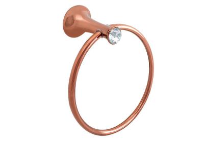 China Wall-mounted Bathroom Accessory Towel Ring  Zinc Alloy and Crystal for sale