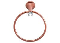 China Wall-mounted Bathroom Accessory Towel Ring  Zinc Alloy and Crystal for sale