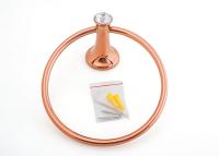 China Wall-mounted Bathroom Accessory Towel Ring  Zinc Alloy and Crystal for sale