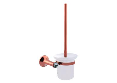 China Zinc Alloy and Crystal Bathroom Accessory Toilet Brush & Holder Modern Design for sale