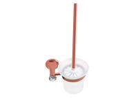 China Zinc Alloy and Crystal Bathroom Accessory Toilet Brush & Holder Modern Design for sale